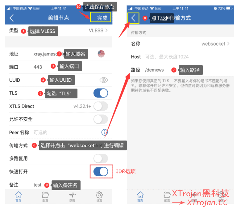 如何快速使用 Xray-core Xray VLESS VMESS TLS CDN 教程 | Windows MacOS Android ...