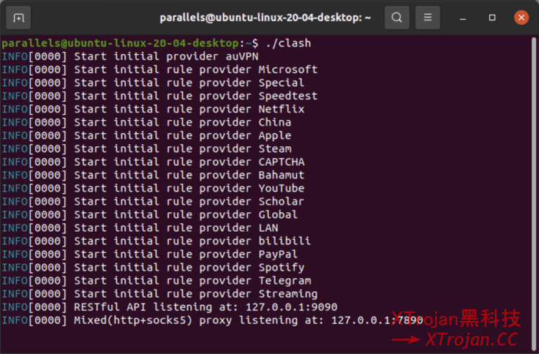 Clash for Ubuntu Desktop 代理使用教程 - XTrojan黑科技