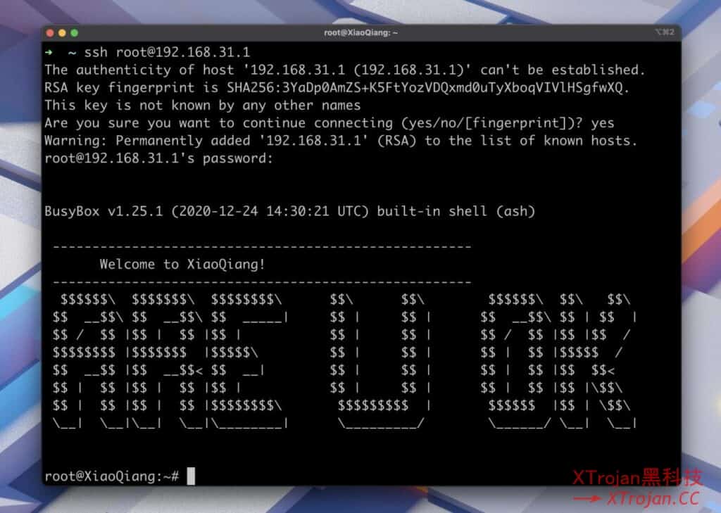 小米 AX6000 解锁 SSH 安装 ShellClash 教程 - XTrojan黑科技