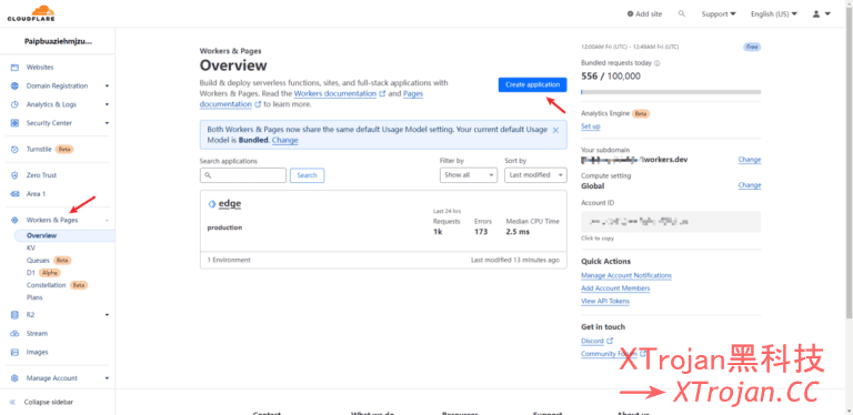 在Cloudflare Pages上部署VLESS节点科学上网的图文教程 - XTrojan黑科技
